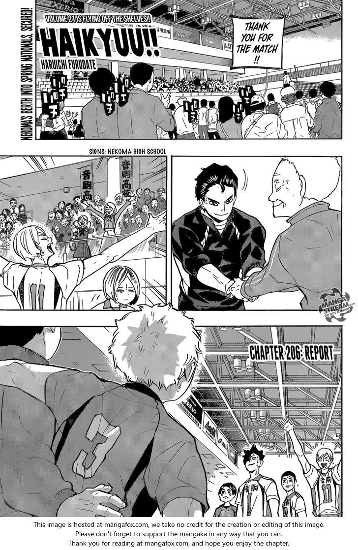 Haikyuu!! Manga, Chapter 206 - Haikyuu!! Manga Manga Online