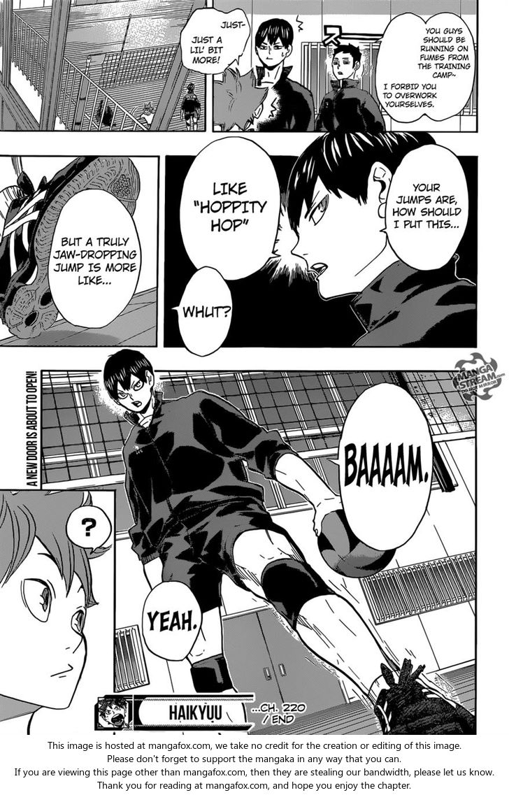 Haikyuu!! Manga, Chapter 220 - Haikyuu!! Manga Manga Online