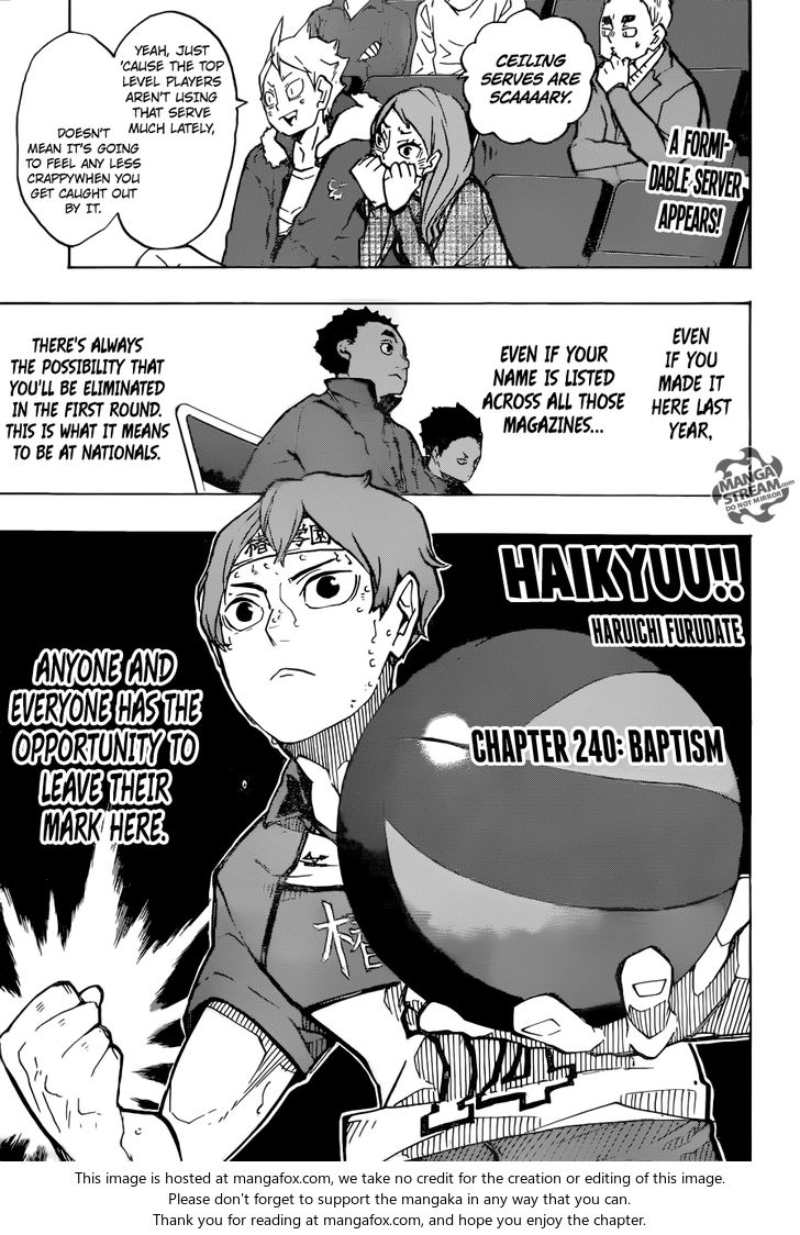 Haikyuu!! Manga, Chapter 240 - Haikyuu!! Manga Manga Online