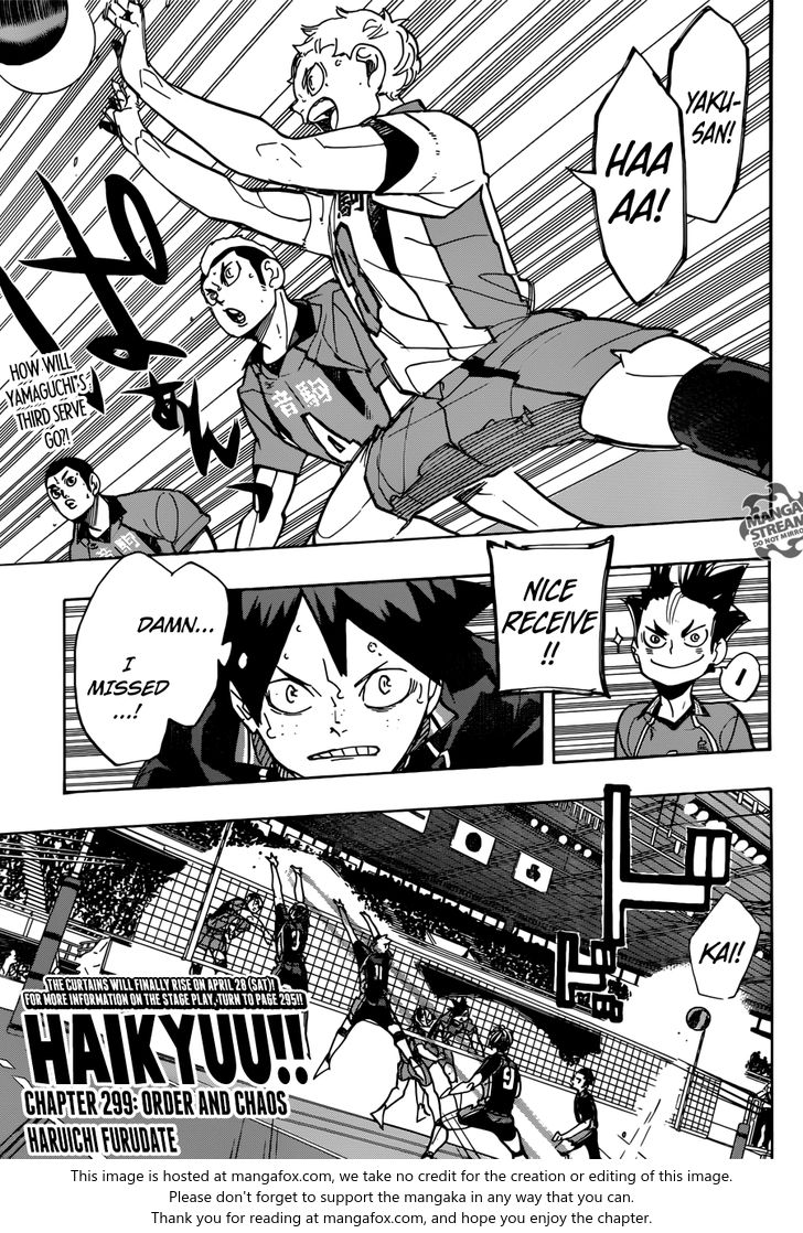 Haikyuu!! Manga, Chapter 299 - Haikyuu!! Manga Manga Online